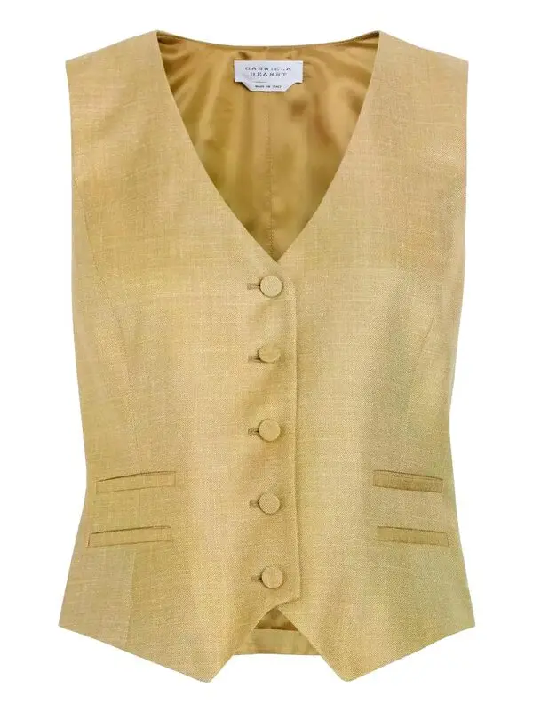 Gabriela Hearst V-neck Waistcoat - Neutrals