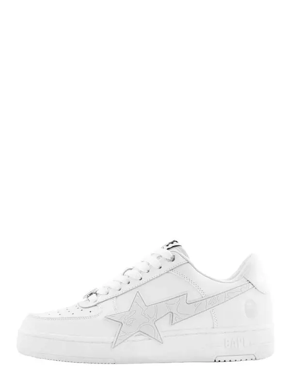 A BATHING APE Camouflage Print Sneakers - White