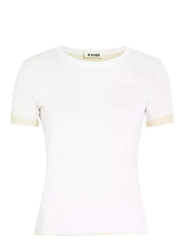 B Sides Contrast Trim Short-sleeve T-shirt - White