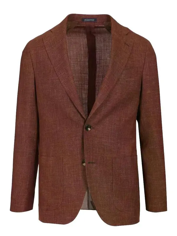 AL DUCA D’AOSTA 1902 Melange Effect Unlined Jacket - Brown