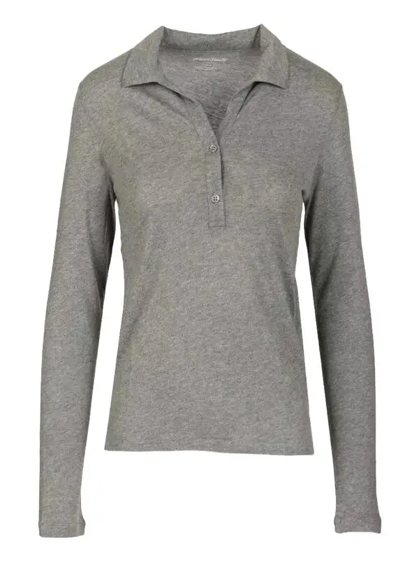 AL DUCA D’AOSTA 1902 Long-sleeve Polo Shirt - Grey