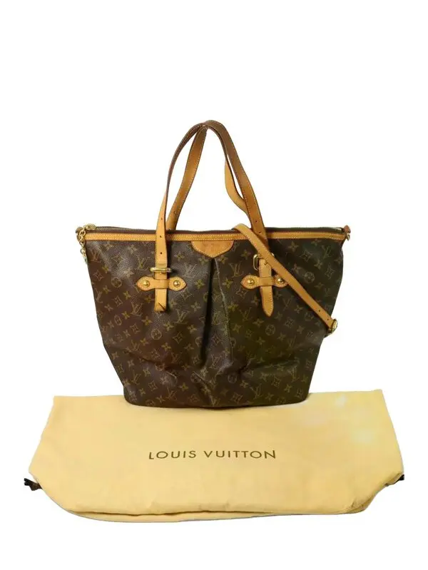 LOUIS VUITTON Monogram Canvas Palermo Tote Bag - Brown