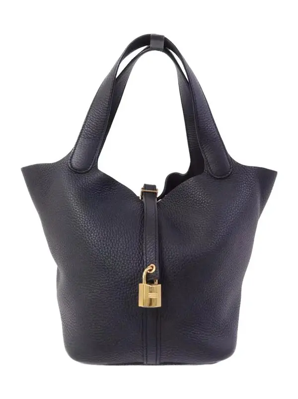Hermès Clemence-leather Tote Bag - Black