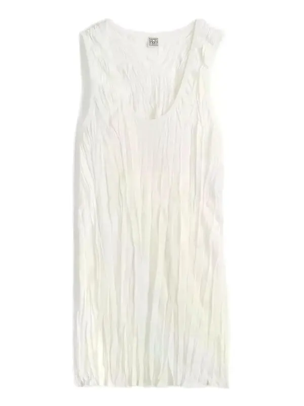 TOTEME Crinkled Tank Top - White