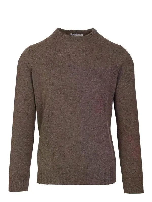 AL DUCA D’AOSTA 1902 Ribbed-trim Cashmere Sweater - Brown