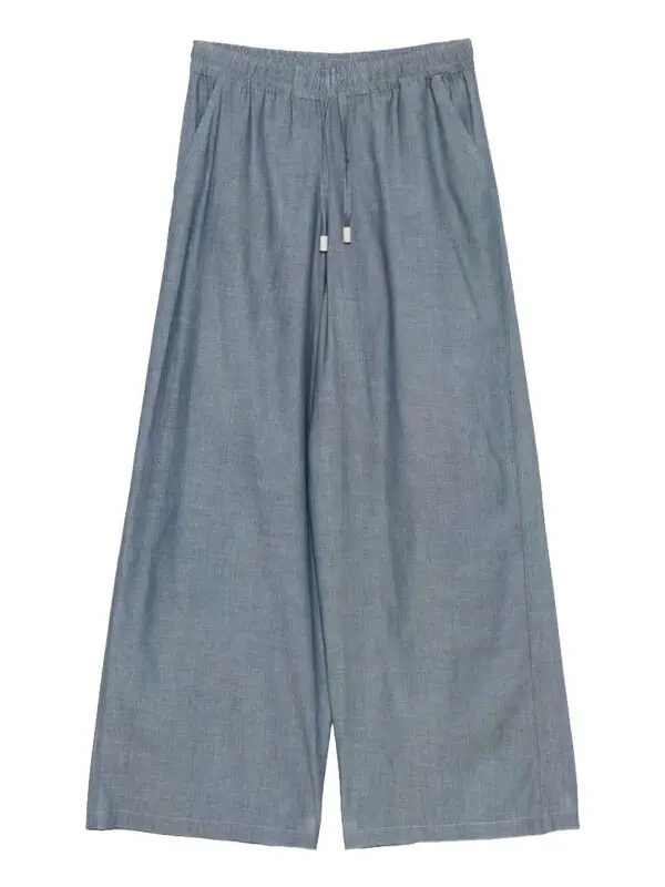 Fedeli Cotton Trousers - Blue