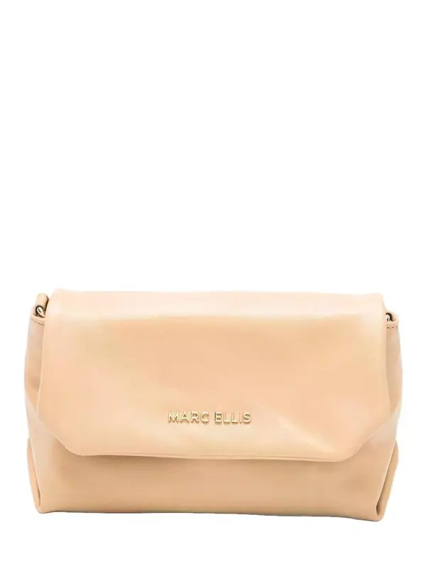 MARC ELLIS Elodie Logo-plaque Chain-link Shoulder Bag - Neutrals