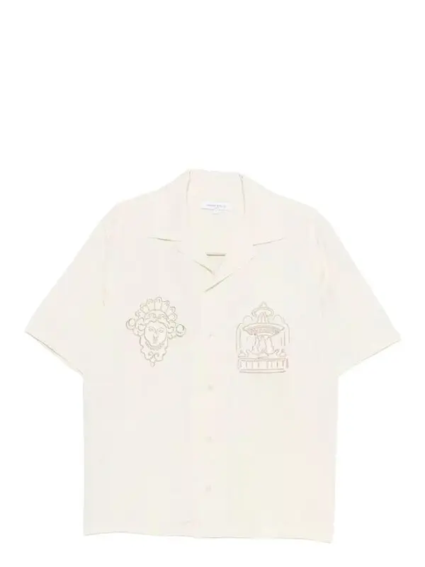 Maison Kitsuné Parisian Monuments Shirt - Neutrals