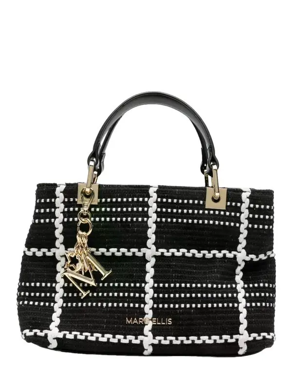 MARC ELLIS Krissy Check-pattern Shoulder Bag - Black