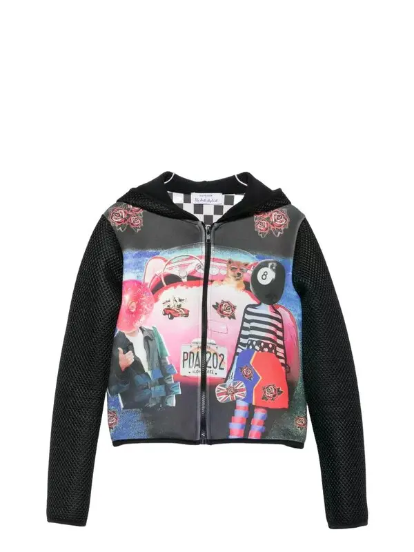 The Artistylist Graphic Print Hoodie - Black