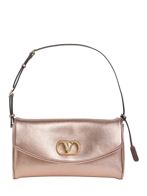 Valentino Garavani Small Metallic Leather Shoulder Bag - Gold