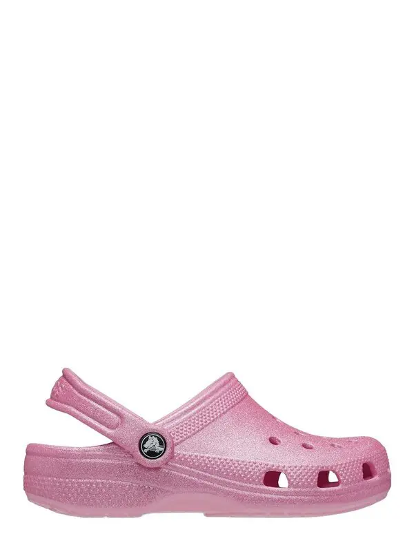 CROCS Classic Glitter Clog - Pink Tweed