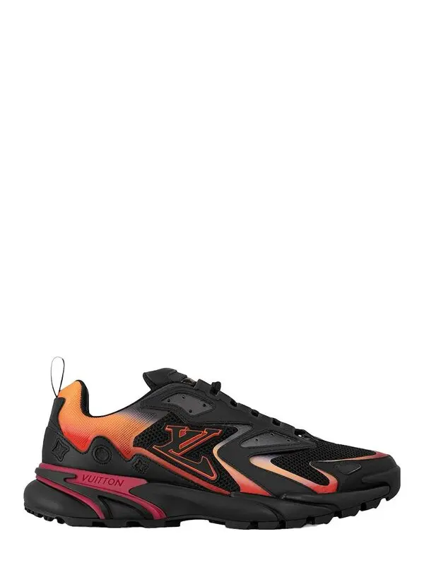 LOUIS VUITTON Runner Tatic Sneakers - Black/orange/red