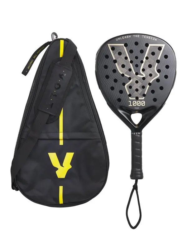 VOLT PADEL Racket With Carrying Case - Black