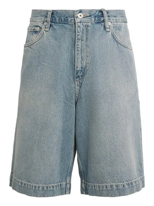Rag & Bone Baggy Denim Shorts - Blue