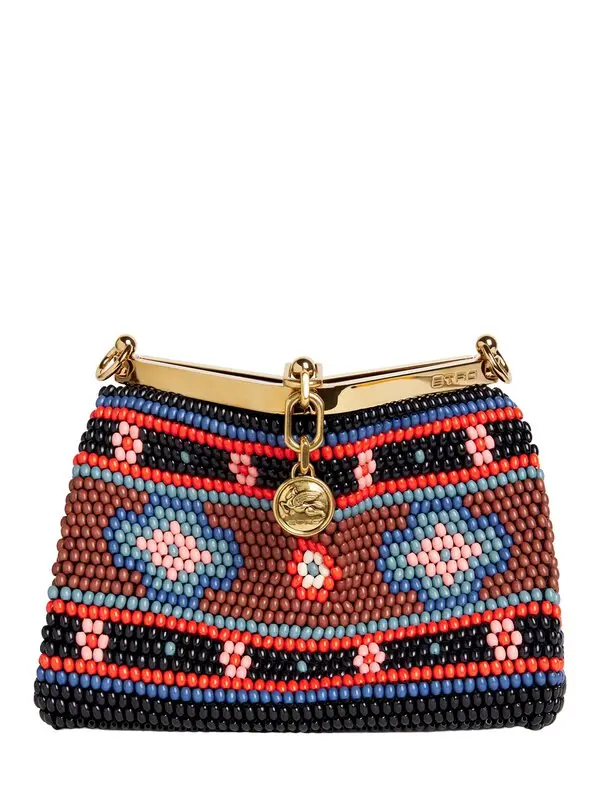 Etro Beaded Shoulder Bag - Black