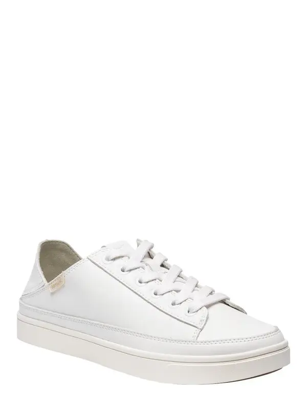 Sanuk Tydal Lace Up Sneaker - White Leather