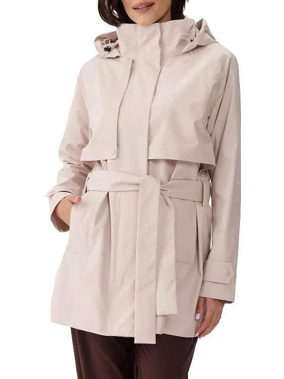 LOLE Aliz Water Repellent Short Trench Coat - Abalone
