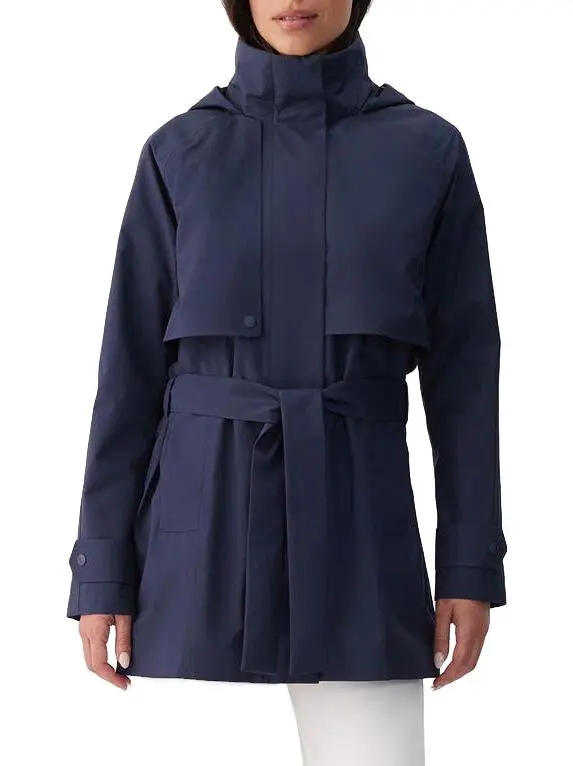 LOLE Aliz Water Repellent Short Trench Coat - Outerspace