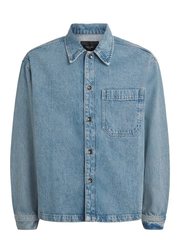 Rag & Bone Denim Astor Overshirt - Blue