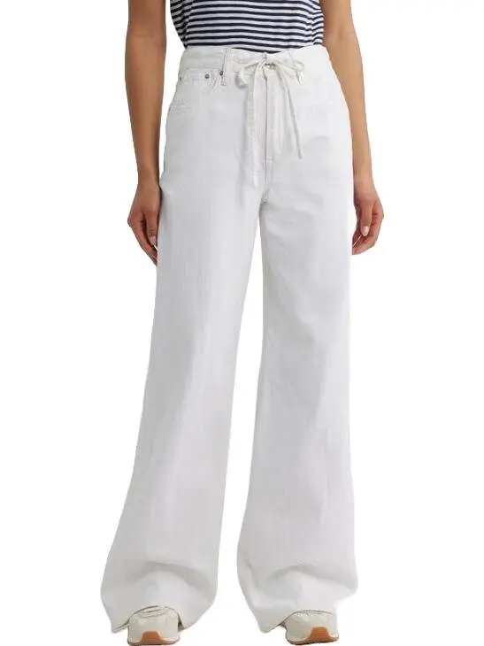 Madewell Ultimate Wide Leg Jeans - Tile White