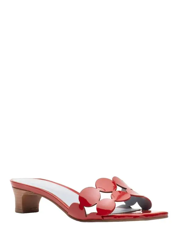 FRANCES VALENTINE Sandy Block Heel Sandal - Red