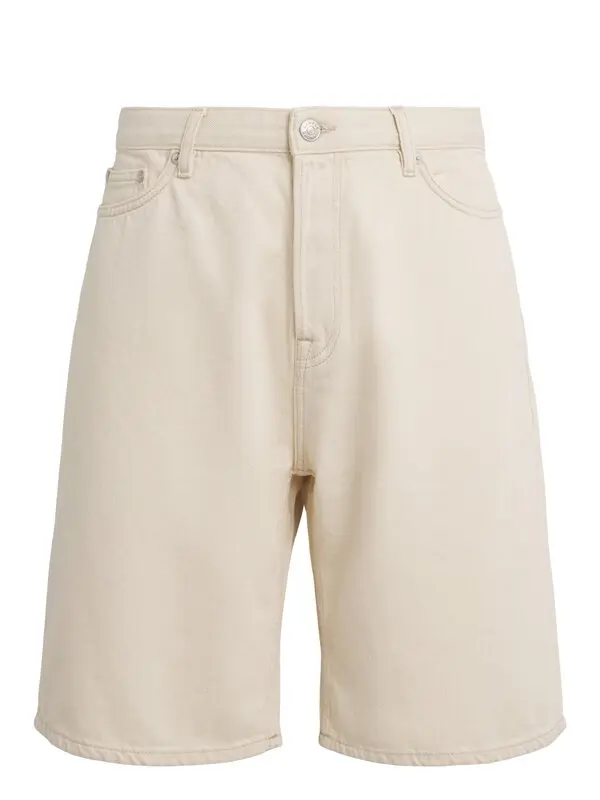 SAMSØE SAMSØE Denim Straight Shorts - Beige