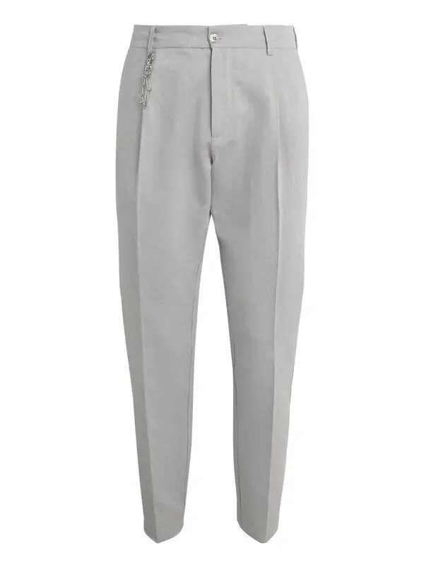 Paul & Shark Linen-cotton Drawstring Chinos - Grey