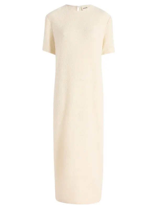 Khaite Webber Dress In English Twist Tweed - Natural