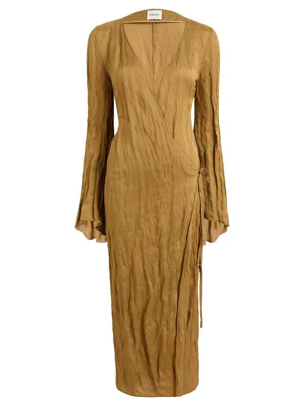Khaite Rommi Dress - Golden Ochre