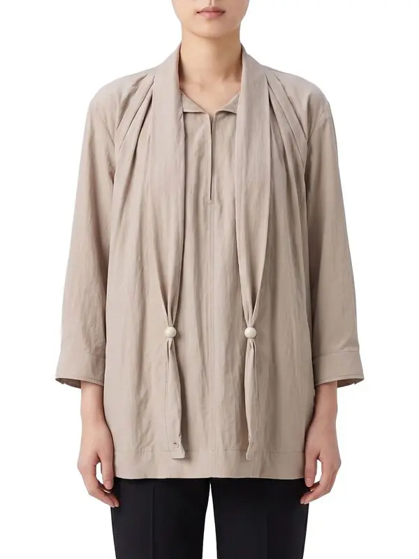 LEMAIRE Draped Top - Grey