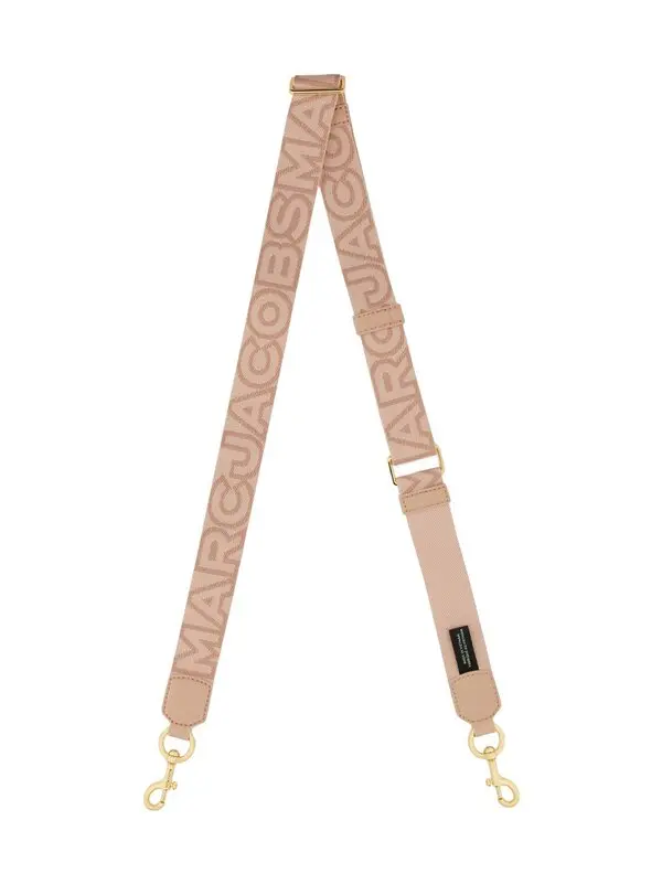 Marc Jacobs Logo Jacquard Shoulder Strap - Beige
