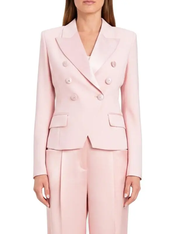 TWINSET Double Breasted Blazer - Pink