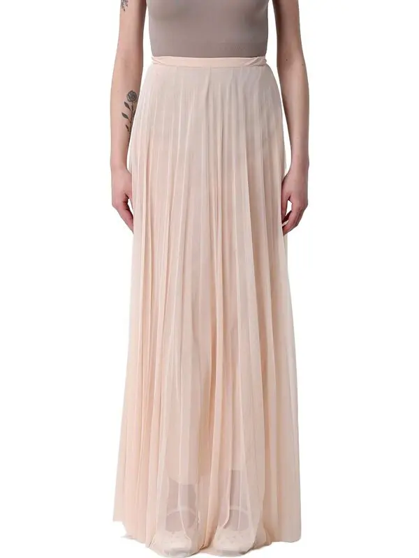 FORTE_FORTE Pleated Maxi Skirt - Nude