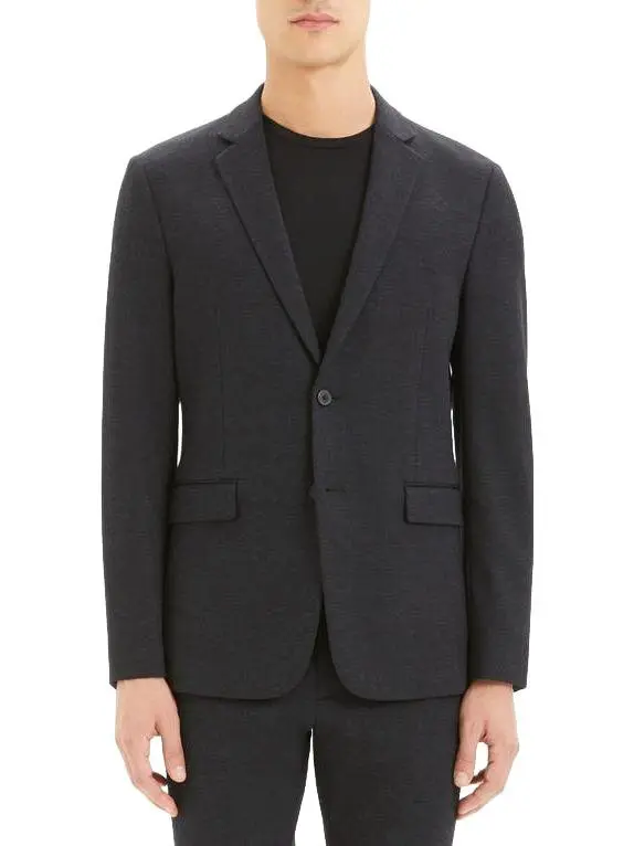 Theory Clinton Marled Ponte Sport Coat - Nocturne Navy