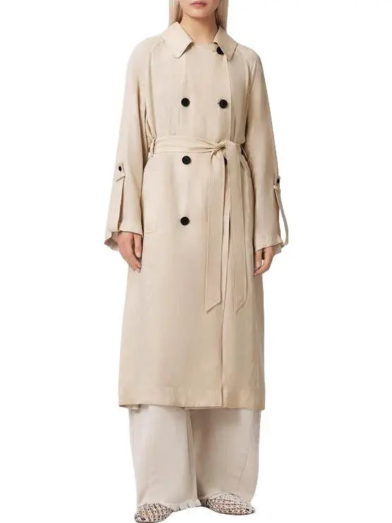 ALLSAINTS Lizzie Trench Coat - Parchment White