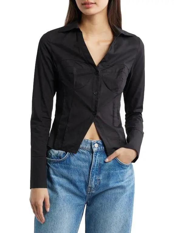 Princess Polly Zifa Shirt - Black