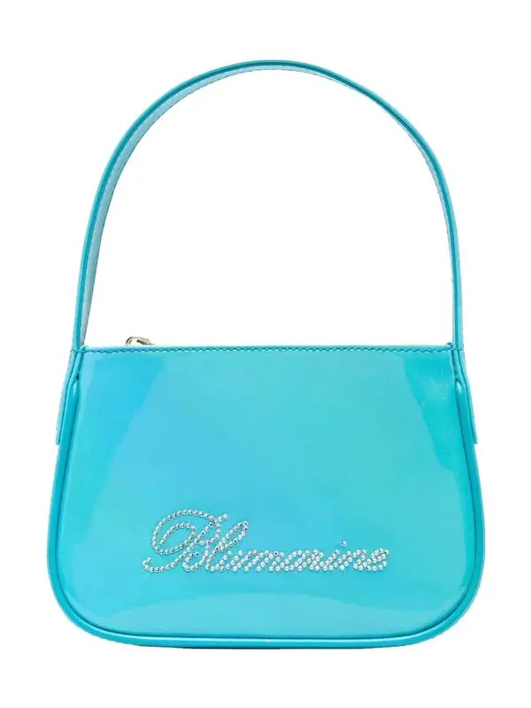 Blumarine Rhinestone Embellished Mini Bag - Blue