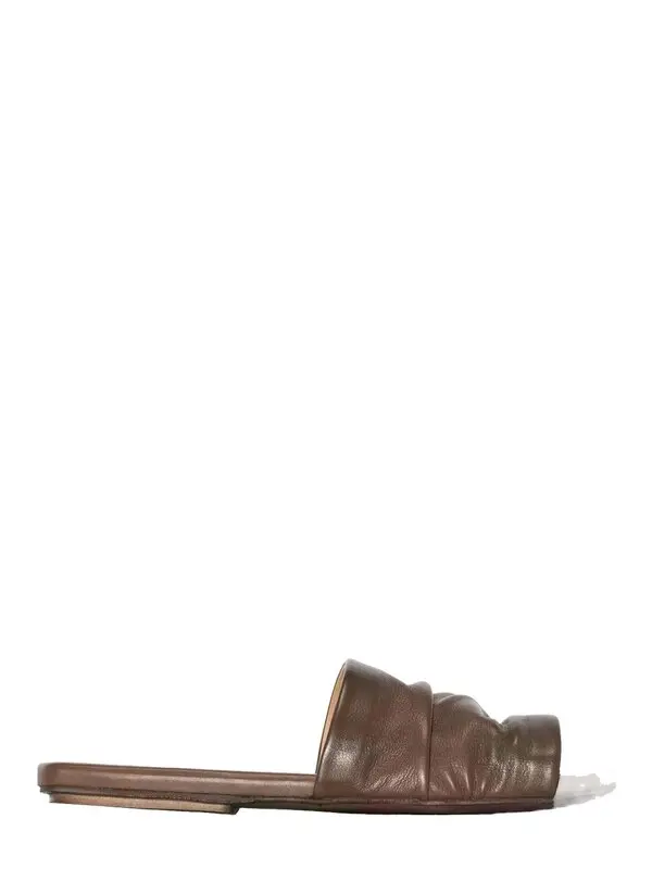Marsèll Tavola Ruched Flat Sandals - Brown