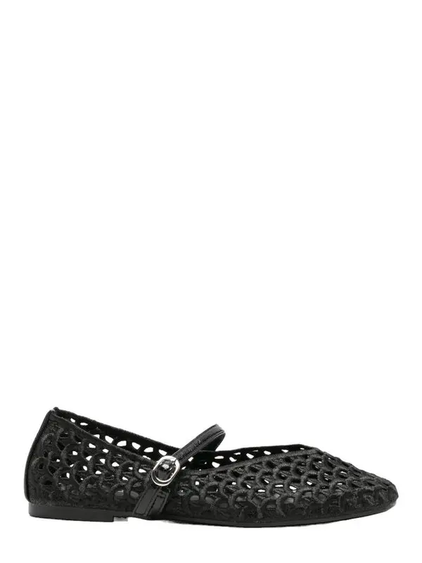 EXÈ Exe Cut-out Buckle-fastening Ballet Flats - Black