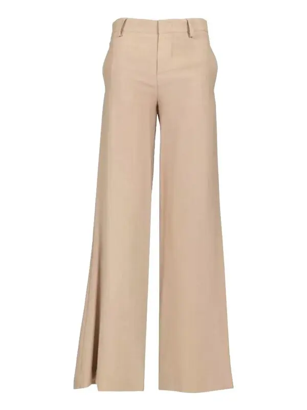 AL DUCA D’AOSTA 1902 Beige Twill Wide-leg Trousers - Neutrals