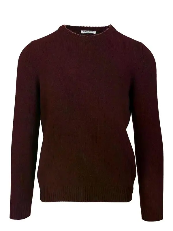 AL DUCA D’AOSTA 1902 Ribbed-trim Crew-neck Sweater - Red