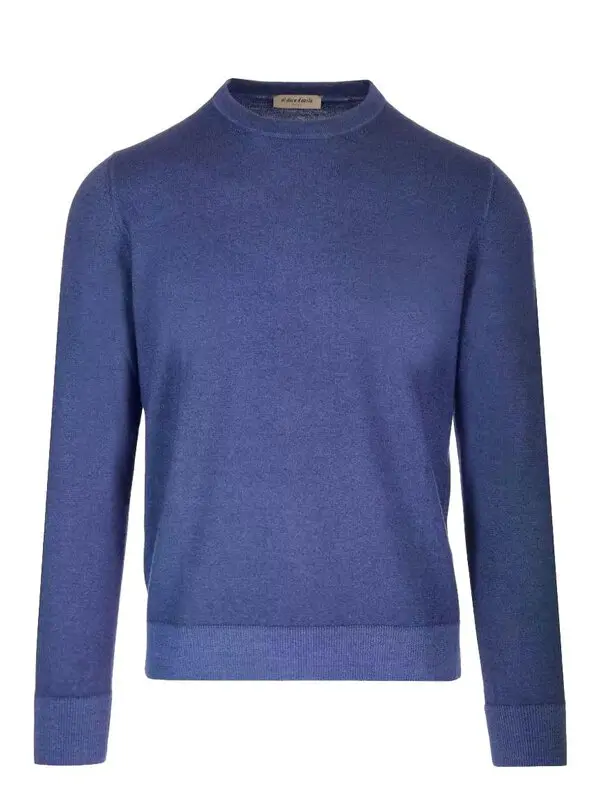 AL DUCA D’AOSTA 1902 Merino Wool Crew Neck Sweater - Blue