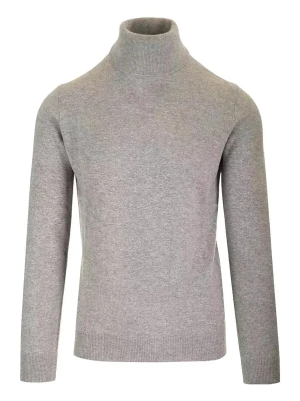 AL DUCA D’AOSTA 1902 Ribbed Trim Cashmere Sweater - Grey