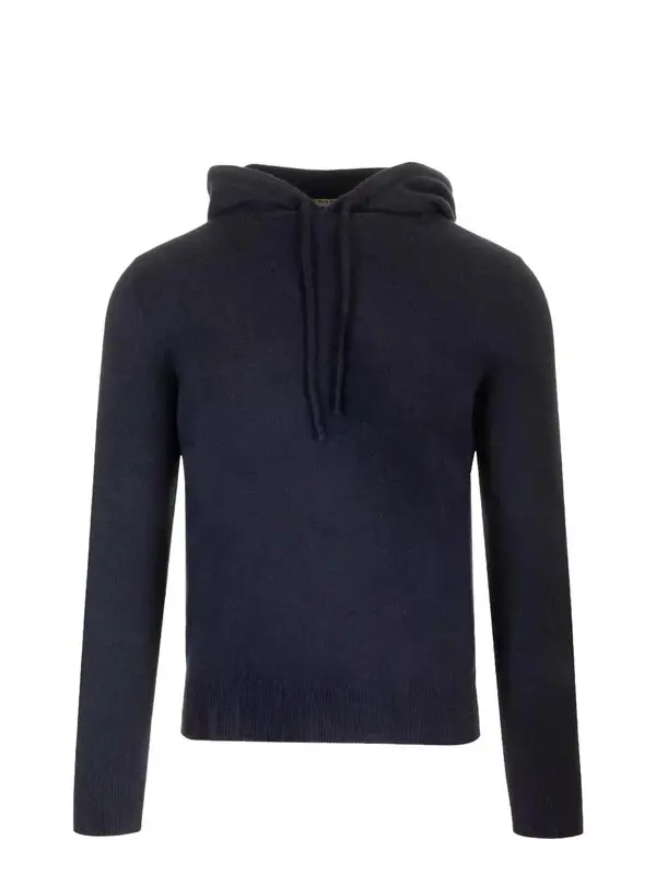 AL DUCA D’AOSTA 1902 Cashmere Drawstring Hoodie - Blue