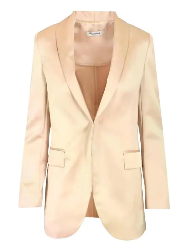 AL DUCA D’AOSTA 1902 Satin Shawl-lapel Blazer - Neutrals