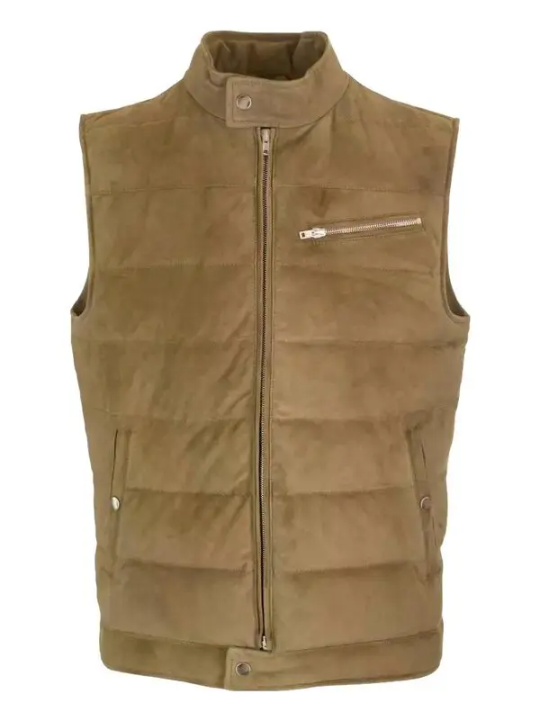 AL DUCA D’AOSTA 1902 Suede Gilet - Neutrals