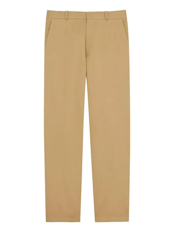 Saint Laurent Chinos In Cotton Gabardine - Beige