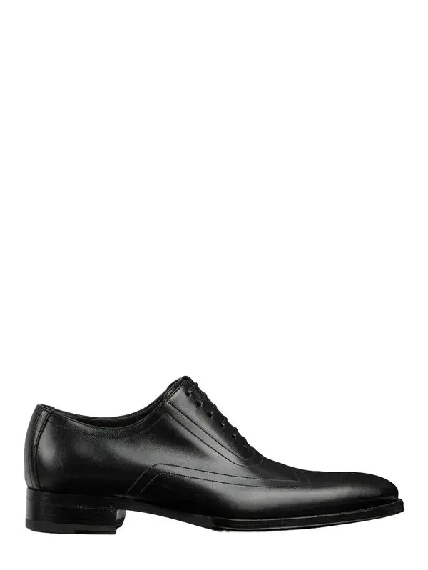 Gucci Leather Oxford Shoes - Black