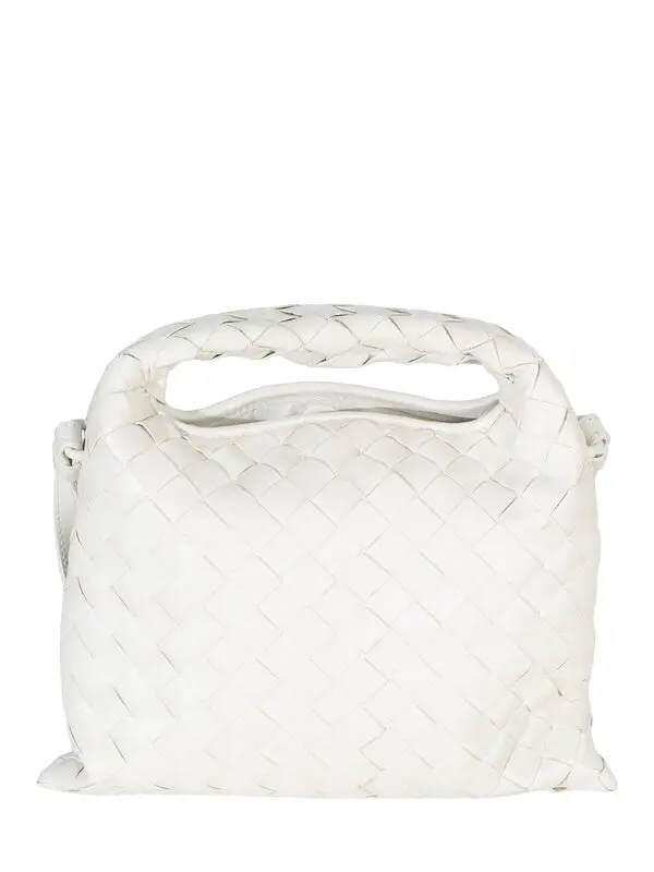 Bottega Veneta Nappa Intrecciato Hop Hobo - White